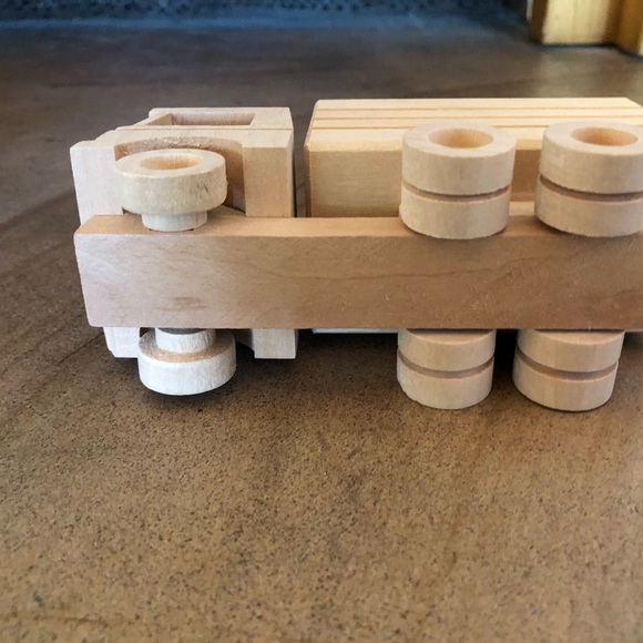 Hand made | Toys | Crate And Barrel Nwot Wooden Vintage Set Of Natural ...